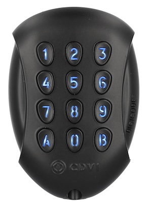 Galeo Black: Bluetooth backlit keypad with remote electronics, black ...