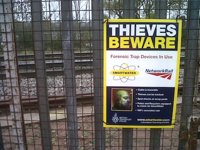 Network Rail signs up with Smartwater - Locks and Security News